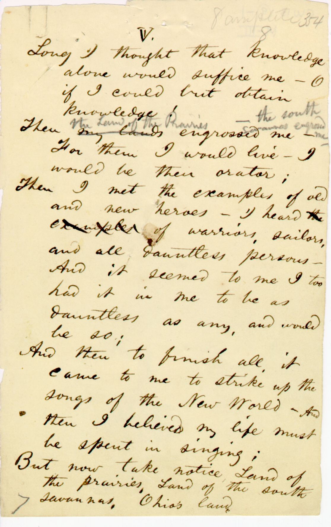Walt Whitman Archive--Manuscripts