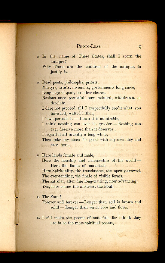 1860 Leaves of Grass, page 9