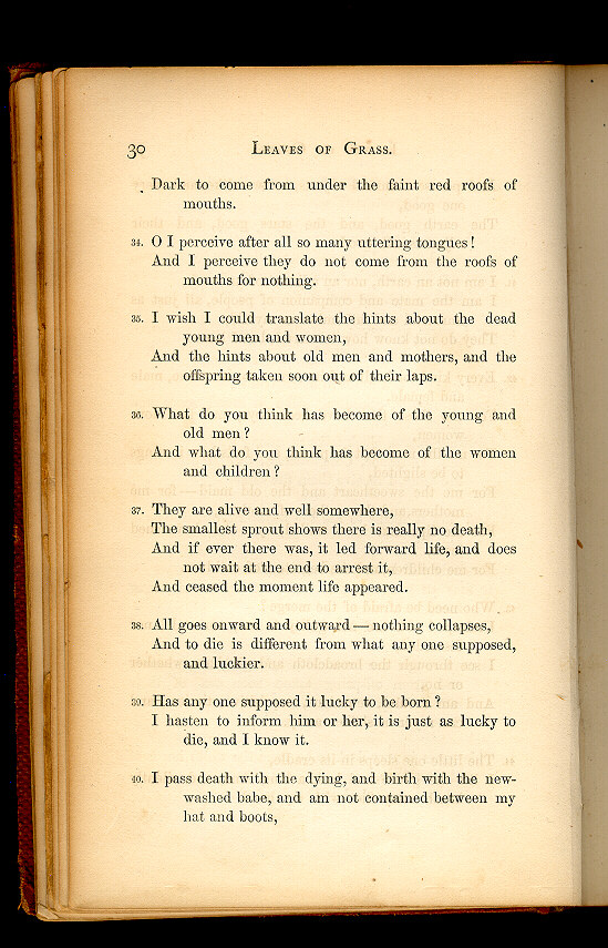 1860 Leaves of Grass, page 30